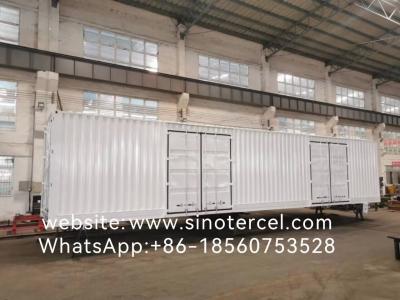Cina Box Semi Trailer Personalizzato Semi Trailer Chiuso Bianco con porta laterale in vendita