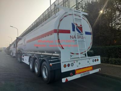 Cina Semi-remorco a 3 assi con serbatoio di olio bianco con capacità di carico di 45CBM in vendita