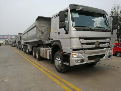 China 3 Assen White Tipper Semi-trailer voor 70 ton voor de mijnbouw Te koop