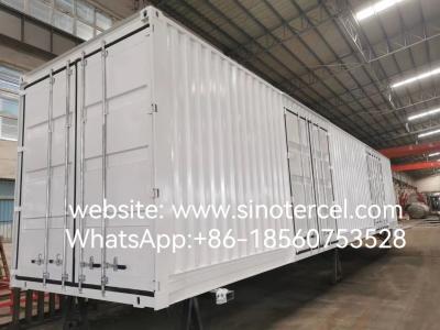 Cina 2 assi semirimorchio con doppia porta posteriore a due porte laterali in vendita