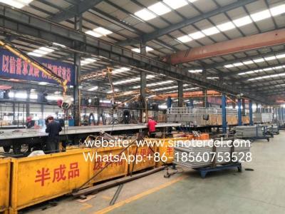 中国 SINOTERCEL 3 軸 横壁 半トレーラー 下ろし側 トレーラー パレット 輸送 簡単 卸荷 効率 重荷 販売のため