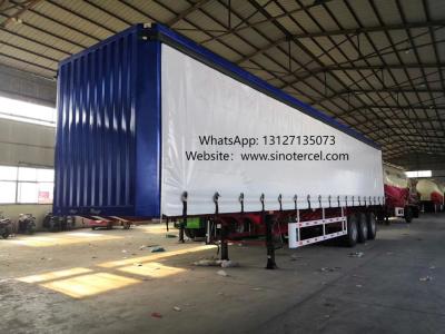 Cina Container FUWA a 3 assi semirimorchio Stabilità superiore del carico Efficienza del carburante per carichi pesanti in vendita