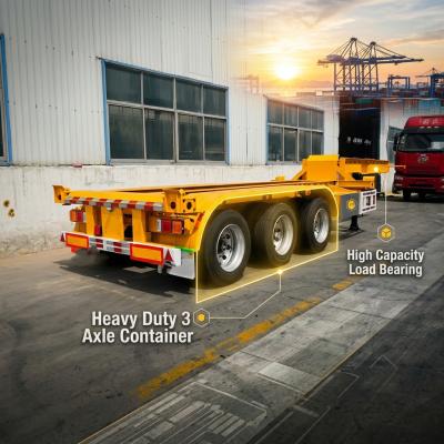 China Skeletal Type Container Semi Trailer 30-60T 40 Ft Semi Trailer  LML9400TPB SGS/BV Approval for sale