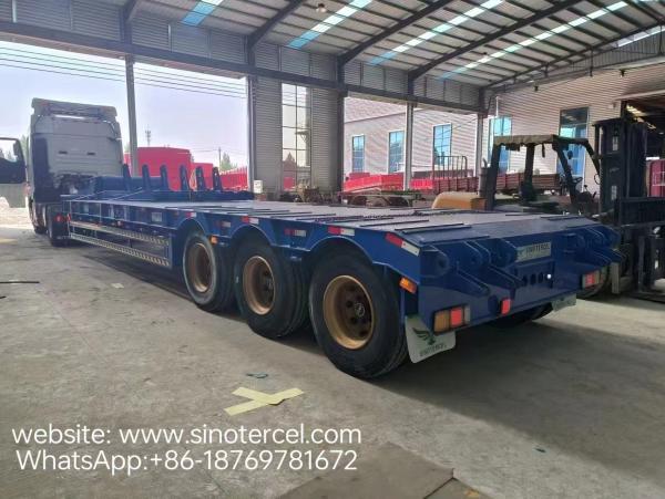 Quality Low Bed Semi Trailer Mechanical Suspension for Container and Construction for sale