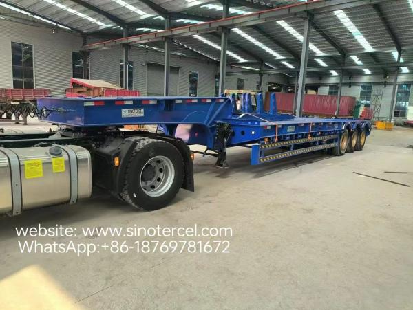 Quality Low Bed Semi Trailer Mechanical Suspension for Container and Construction for sale