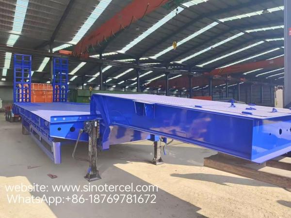 Quality Low Bed Semi Trailer Mechanical Suspension for Container and Construction for sale