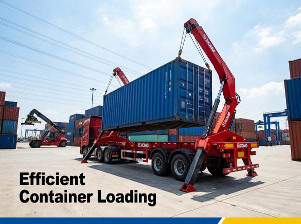 Quality Telescopic Boom 40t Sidelifter Trailer Lifting Mechanism With Air Suspension for sale