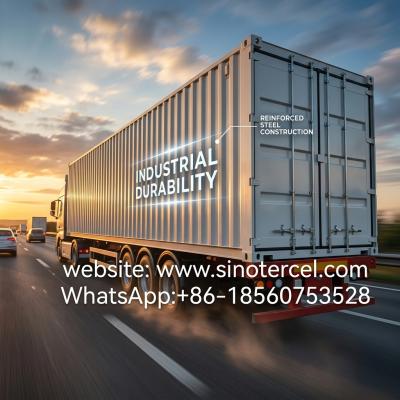 China 2 Axle  White Enclosed Box Semi Trailer With Two Side Door Rear Double Door for sale