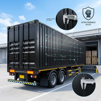 China 53 Ft Semi Truck Box Trailers 50000kg Semi Trailer Storage Containers for sale