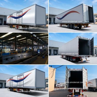 China Easy Loading Unloading Box Semi Trailer 53ft Cargo Semi Trailer for sale
