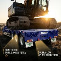 Quality Mechanical Suspension Semi Lowbed Trailer 30000kg Semi Low Bed for sale