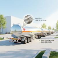 Quality Carbon Steel Fuel Tank Semi Trailer Q235 4 Axle Tanker Trailer for sale