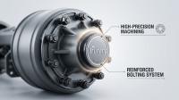 Quality 16Tons Trailer Axle 16000kg FUWA Trailer Spare Parts Customized for sale