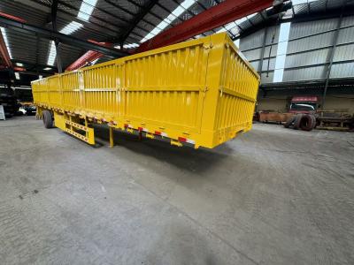 China 3-Axle Sidewall Semi Trailer for Pallet Transport with 30-60 Tons Capacity for sale