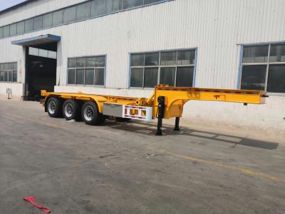 China 3 Axles Skeletal Type Container Semi Trailer Yellow Customer customization Transport container for sale