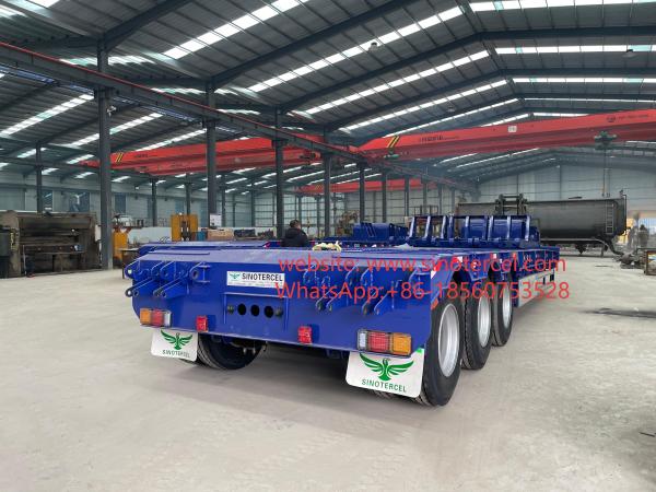 Quality 60 Tons Semi Lowbed Trailer Personalized Customization for sale