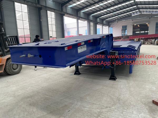 Quality 60 Tons Semi Lowbed Trailer Personalized Customization for sale