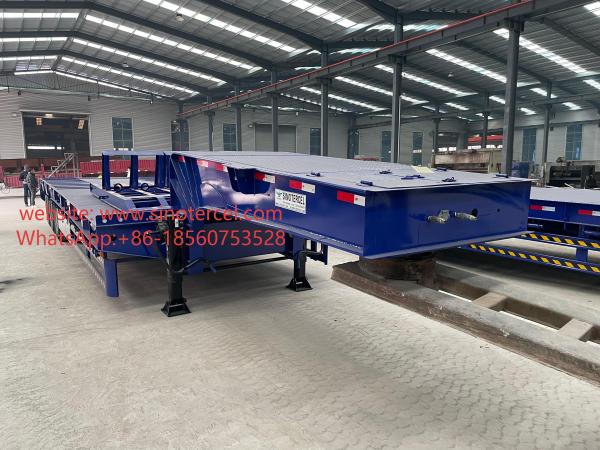 Quality 60 Tons Semi Lowbed Trailer Personalized Customization for sale
