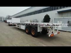 12 wielen 12.00R25 Superlink aanhangwagens Dubbele aanhangwagens voor containervervoer van 20 voet en 40 voet