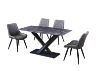 China Marble Stone Slab Fashionable Slate Dining Table for sale