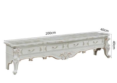 Cina tavolino da salotto di marmo di 220cmx40cmx49cm ed unità della TV in vendita