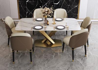 Cina Insieme superiore di marmo di legno solido della Tabella della sala da pranzo di modo di lusso in vendita