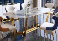 China Restaurant Marble Style Dining Table for sale