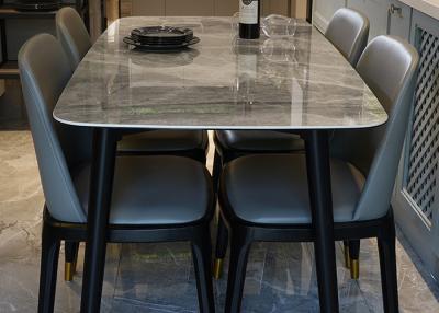 Cina Tavolo da pranzo di marmo di lusso della famiglia, tavolo da pranzo di marmo del controsoffitto in vendita