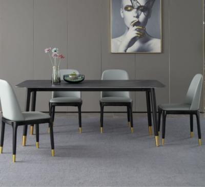 Cina tavolo da pranzo di marmo di lusso di 130cmx80cmx77cm, progettazione del tavolo da pranzo con la cima di marmo in vendita