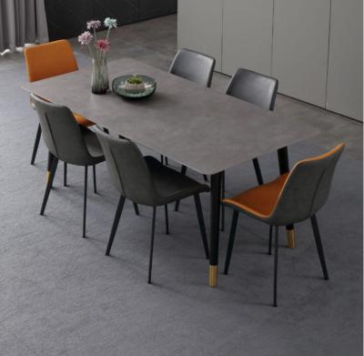 Cina tavolo da pranzo di marmo di lusso di 130cmx80cmx77cm, progettazione del tavolo da pranzo con la cima di marmo in vendita