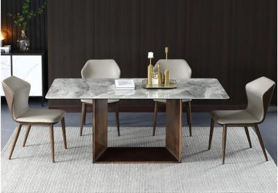 Cina Tabella di lusso di progettazione minimalista moderna rettangolare di marmo bianca del tavolo da pranzo di eventi di nozze dell'hotel in vendita