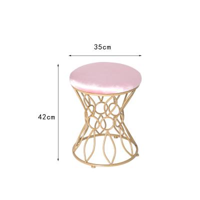 Cina Sporcizia dell'interno dell'ottomano di acciaio inossidabile del velluto 35cm dell'oro resistente in vendita