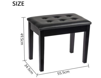 Cina Banco del piano del doppio del Odm della tastiera del duetto con il nero di cuoio dell'ampio Faux di Seat di stoccaggio in vendita