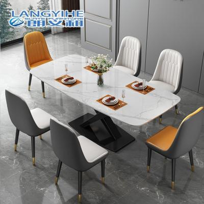 Cina Non metallo di marmo minimalista del tavolo da pranzo dell'appartamento di corrosione rettangolare in vendita