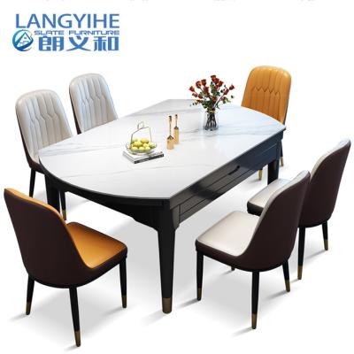Cina Combinazione moderna minimalista della sedia e del tavolo da pranzo di legno solido in vendita