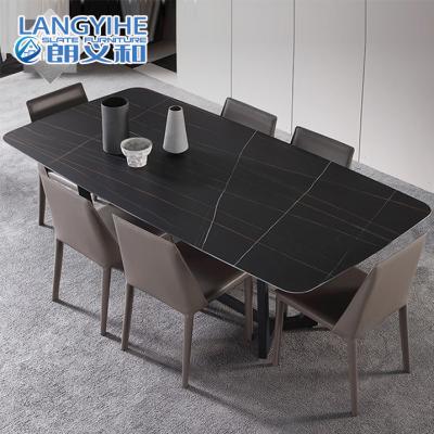 Cina Tavolo da pranzo rettangolare Dali artificiale della cucina delle gambe 304SS in vendita