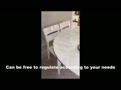 China White Extendable Dining Table - Langyihe