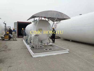 China pressure vessel lpg gas filling machine storage tank skid station with cylinder for sale