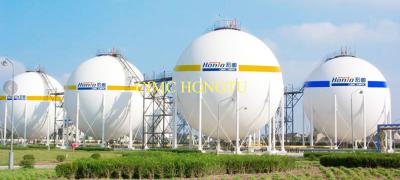 China 1500 2000 2500 3000 5000mt metric tons lpg storage plant spherical tank terminal for sale
