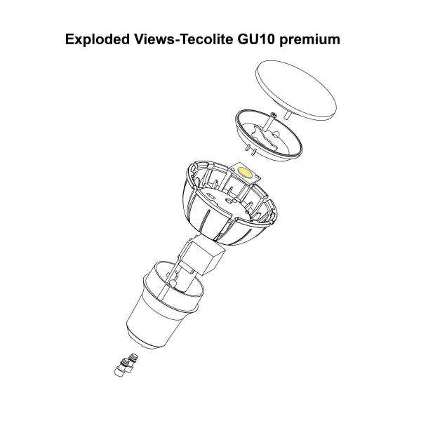 Quality GU10 Fin LED Bulbs 7.5W 4000K Narrow Beam Angle 10D Ra98 Led Spotlights for sale