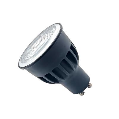 China Non Dimmable 8w GU10 LED Bulbs Indoor Black GU10 Spotlight 24D Beam Angle 630 Lm for sale