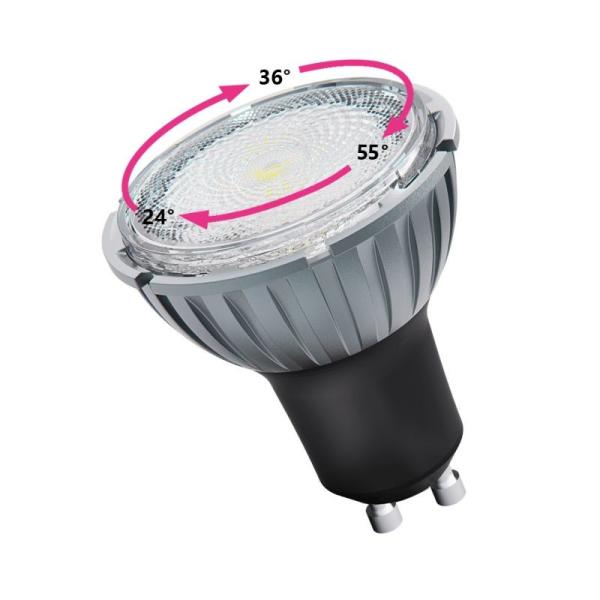 Quality 7.5W 3000K LED GU10 Spotlight Light Bulbs Warm White 230V Zoomable Ra98 Dimmable for sale