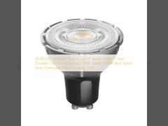 GU10 LED Spotlight Bulb 7.5W 36° Beam Angle 3-Step Tunable Color Temperature 1700K-2600K-5000K Wall Switch Dimmable Metal Housing 230V