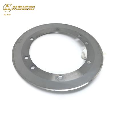 China Mirror Polished Cemented Tungsten Carbide Tools Circle Disc Cutter Blade For Cutting Paper for sale