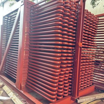 China Customized Heat Transfer Area Boiler Superheater Coils with Painted Surface and Customized Coil Length for sale