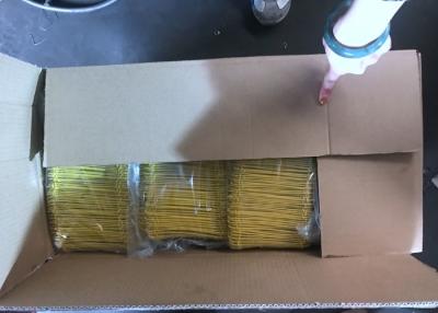 Cina La plastica del giardino ha ricoperto il cavo di imballaggio del metallo del legame di torsione di 4mm in vendita