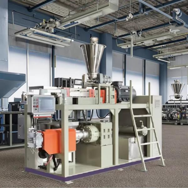 Quality 75kw Two Rotor Farrel Continuous Mixer Polymer Mixing Equipment 500rpm Rotor Max Speed for sale