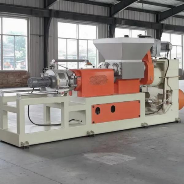 Quality Industrial Rubber Plastic Granulator Machine 165mm Screw Double Cone Extrusion Granulator for sale