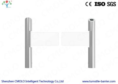 China Bi-directional Pedestrian Half Height Turnstiles With Glass Lane / Biological Recognition for sale