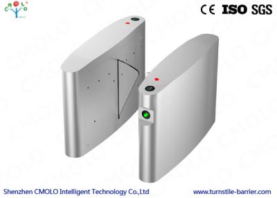 China High Speed Glass Lane Flap Barrier Gate Turnstile For Gym / Metro for sale